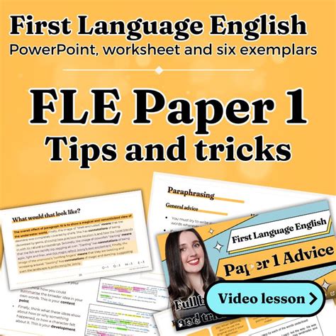 First Language English Igcse Paper 1 Revision Lesson Taughtly