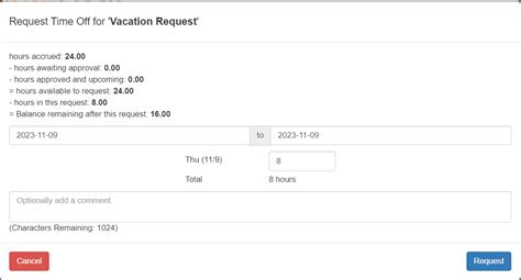 How To Request Pto From Web Browser For Employees Vericlock