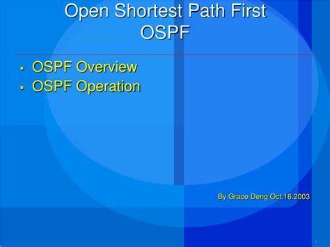 PPT Open Shortest Path First OSPF PowerPoint Presentation Free Download ID