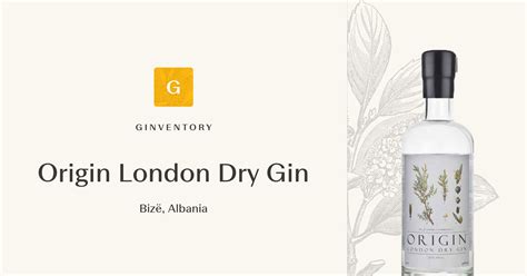 Origin London Dry Gin Bizë Albania — Gins Ginventory