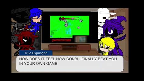 Dave And Bambi Characters React To When Expunged Can Beat Conbi Exe Youtube