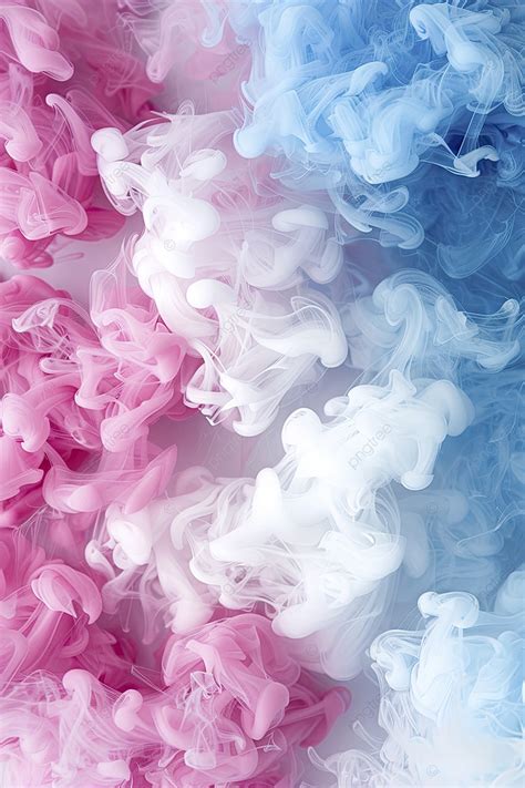 Smoky Wave With Blue And Pink Gradient Background Wallpaper Image For
