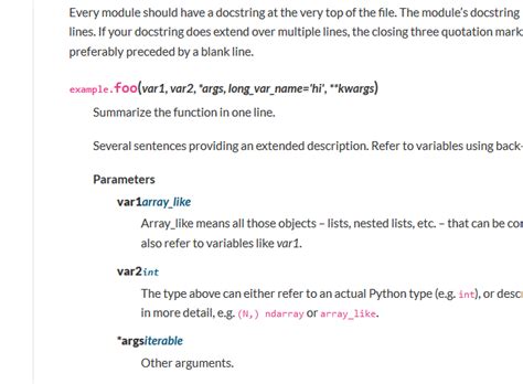 Rendering Of Types In Latest Doc Build Issue Numpy Numpydoc GitHub
