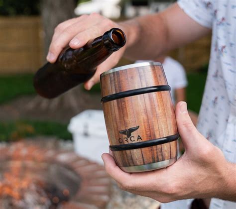 Orca Double Barrel Insulated Cup Looks Like A Tiny Beer Barrel