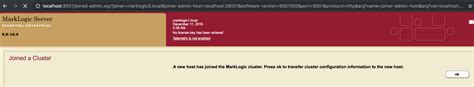 Marklogic Ml Docker 2 Node Cluster Works Fine But A Third Node When