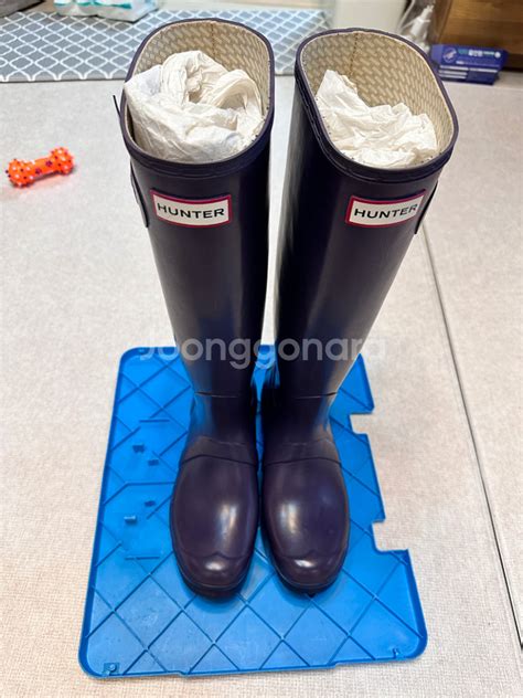 헌터레인부츠 롱 250사이즈 Eu39 Uk6 Us7 워커부츠부티 중고나라