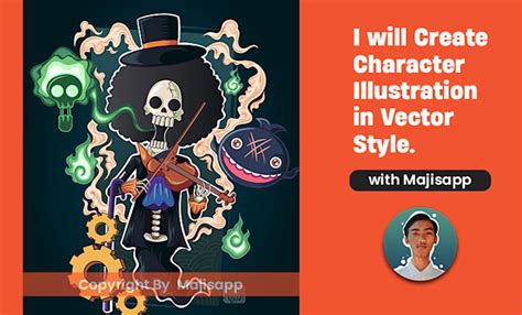 Create Characther Illustration In Vector Design By Majisapp Fiverr