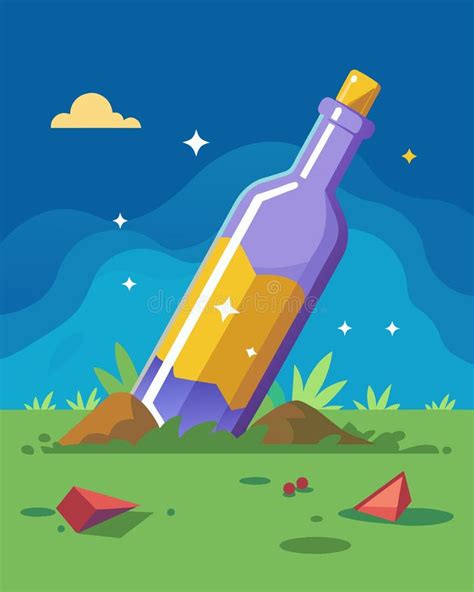 A Broken Glass Bottle Evidence Of A Party Or Gathering In The Park That