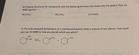 Solved Propose Structures For Compounds With The Following