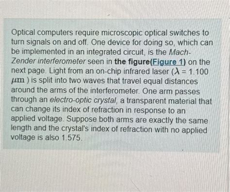 Solved Optical Computers Require Microscopic Optical