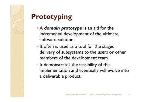 Object Oriented Systems Development Life Cycle Ppt Pdf Operating Systems Computer Software