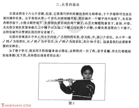 长笛基础教程《长笛的指法图示》 长笛教程 乐器学习网