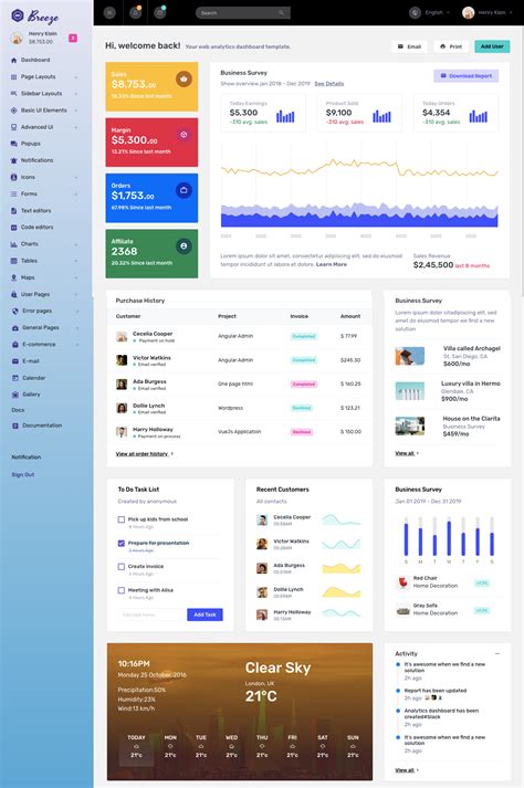 Stellar Free React Dashboard Bootstrap React Dashboard Template