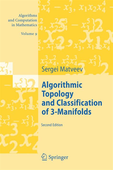 Algorithmic Topology And Classification Of 3 Manifolds 2nd Edition Premiumjs Store