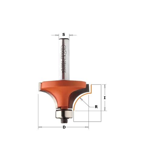 Roundover Router Bit Radius 9 5 Mm Shank 8 Mm Probois