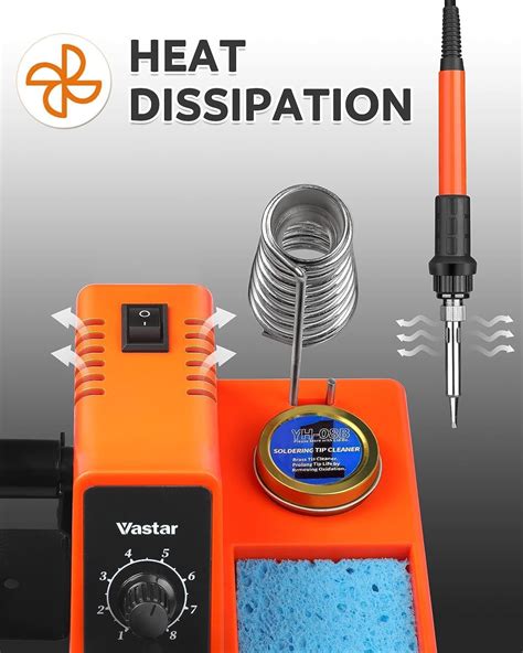 Vastar Soldering Iron Station Anti Static Kit On Off Switch