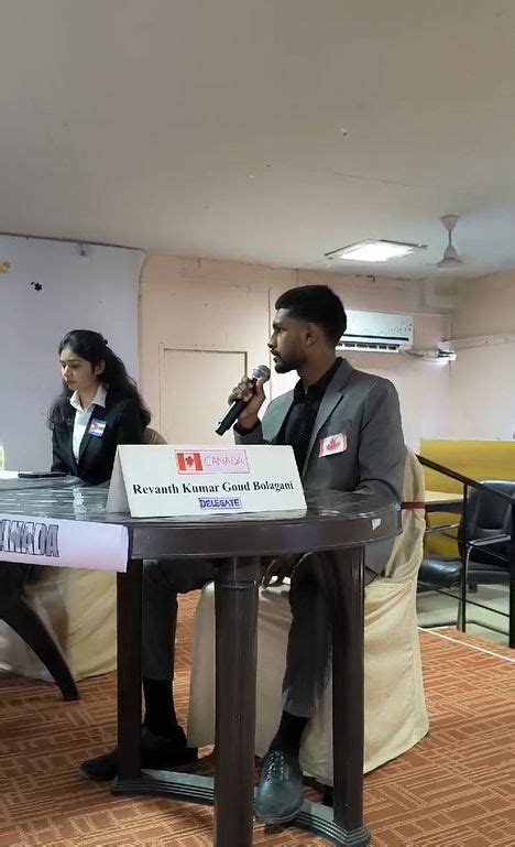 Revanth Kumar Goud B On Linkedin I Played The Role Of Delegate From