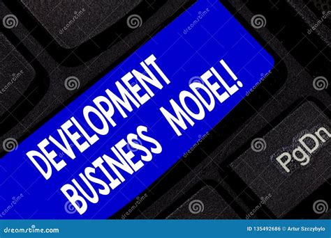 Text Sign Showing Development Business Model Conceptual Photo Rationale Of How An Organization