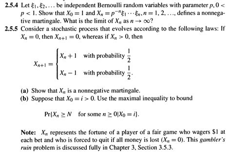 Let Xi1 Xi2 Be Independent Bernoulli Random