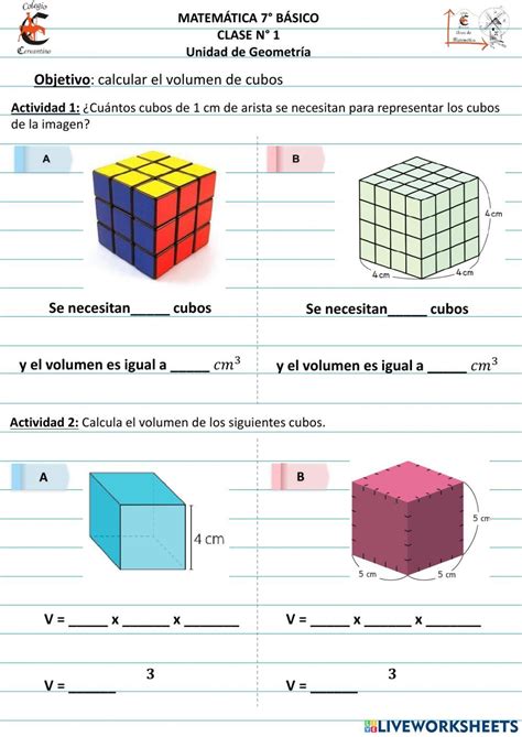 Ejercicio De Volumen De Cubos Artofit