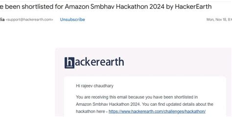 Rajeev Chaudhary On Linkedin Hackathon Semifinalist Amazonsmbhav Hackerearth Innovation