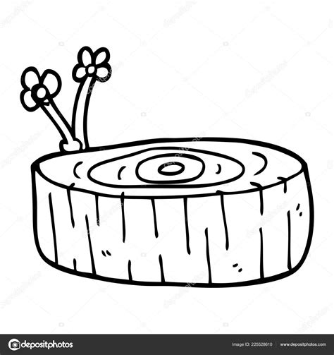 Line Drawing Cartoon Tree Log Stock Vector By ©lineartestpilot 225528610 Line Drawing Cartoon Tree Log Stock Vector By ©lineartestpilot 225528610