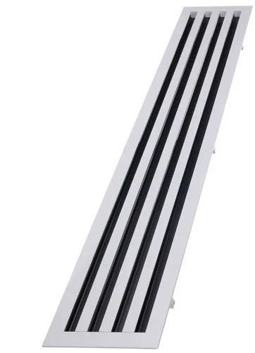 Powder Coated Aluminum 4 Slot Diffuser Grill Hvac For Industrial Shape Rectangle At Best