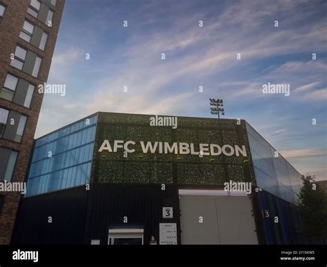 The Cherry Red Records Stadium Is Home To Afc Wimbledon In South West