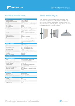 Infinity BS340 Datasheet | PDF