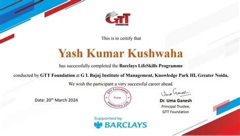 Yash Kumar Kushwaha On Linkedin Gtt Barclays