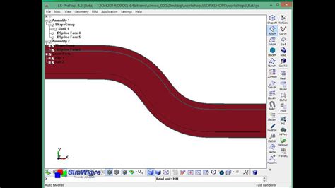 Ls Prepost Workshop06 Import And Mesh Iges Surfaces Youtube