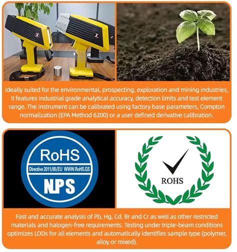 Portable Rohs Detector Hand Held Xrf Spectrometer For Jewelry Desktop Precious Metal Analyzer