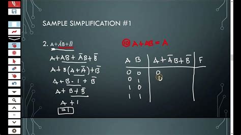 Simplifying Boolean Expressions Youtube