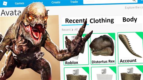 Making Distortus Rex A Roblox Account Youtube
