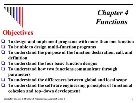 Computer Science A Structured Programming Approach Using C1 Objectives To Design And Implement