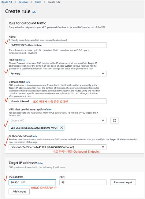 Aws Network 연결 옵션 4 Route 53 Dns Resolver Dns 해석기 · Assu Blog
