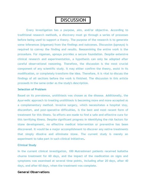 Discussion And Conclusion Phd Thesis Pdf Experiment Surgery