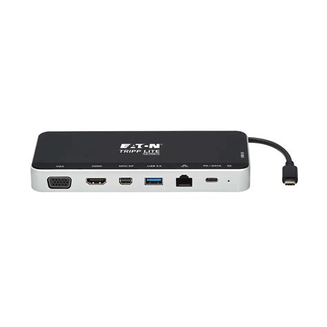Triple Display USB C Dock 4K HDMI 4K Mini DisplayPort VGA USB A C Ethernet 60W Charging