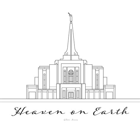 Lds Temple Coloring Page