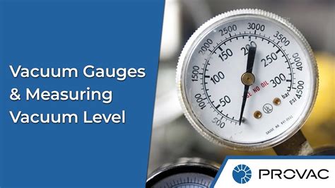 Vacuum Gauges How To Measure Vacuum Level Youtube