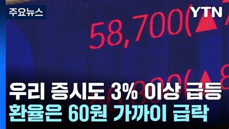 美 증시 폭등에 코스피 3 이상 급등환율 60원 급락 Ytn Youtube