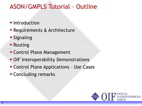 Ppt Asongmpls Optical Control Plane Tutorial Mupbed Workshop At Tnc2007 Copenhagen