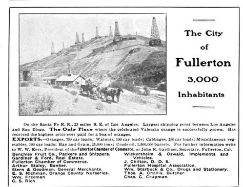 Early Settlers Arthur Staley Rancherbanker Fullerton History