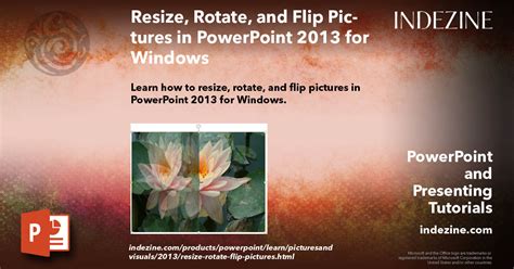 Resize Rotate And Flip Pictures In Powerpoint 2013 For Windows