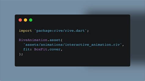 Flutter Rive Interactiveanimations Mobiledevelopment Fluttertips