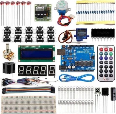 Generic Uno R3 Starter Learning Kit For Arduino Beginner 1602 Lcd Servo Motor Breadboard Uno
