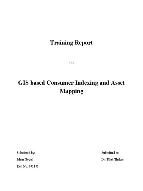 Gis Based Consumer Indexing And Asset Mapping At Mohali Download Free