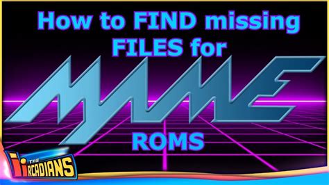 how to find missing mame rom files to get them running on iircade youtube