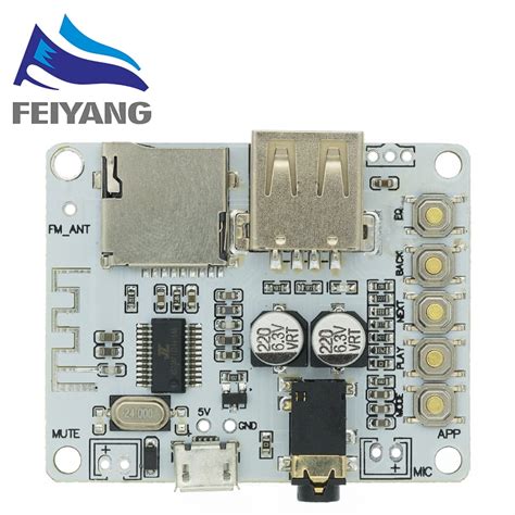 Bluetooth Audio Receiver Board With USB TF Card Slot Decoding Playback Output A V