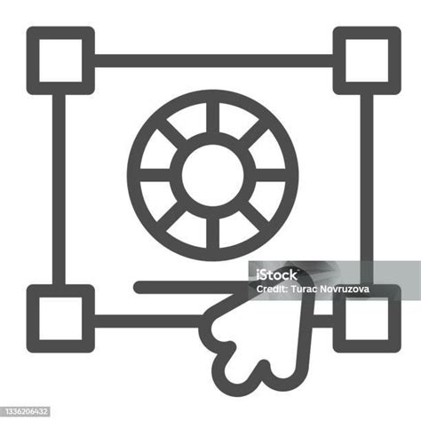 색상 보정 컬러 휠 커서 포인터 라인 아이콘 웹 디자인 개념 흰색 배경의 팔레트 벡터 사인 모바일 개념 및 웹 디자인을위한 윤곽 스타일 아이콘 벡터 그래픽 10에 대한 스톡